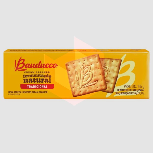 Biscoito cream cracker tradicional Bauducco 165g