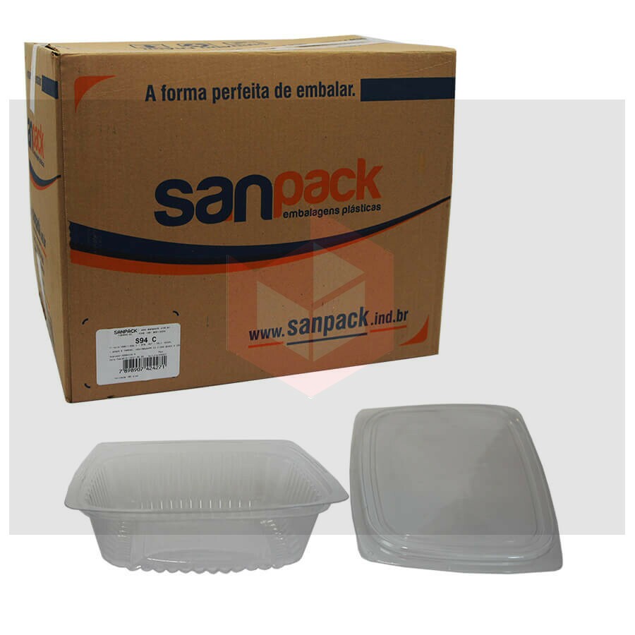 Embalagem Sanpack S-94C capacidade 1000ml c/200un