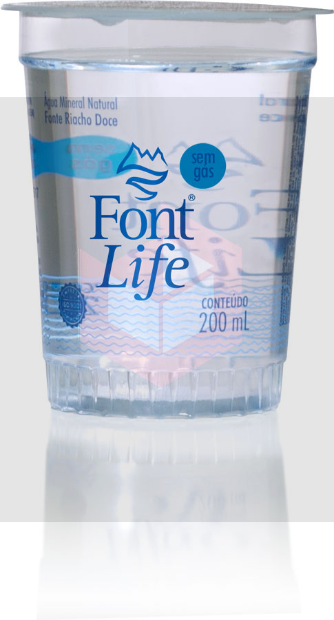 Água Mineral Em Copo Sem Gás Font Life 48x200ml