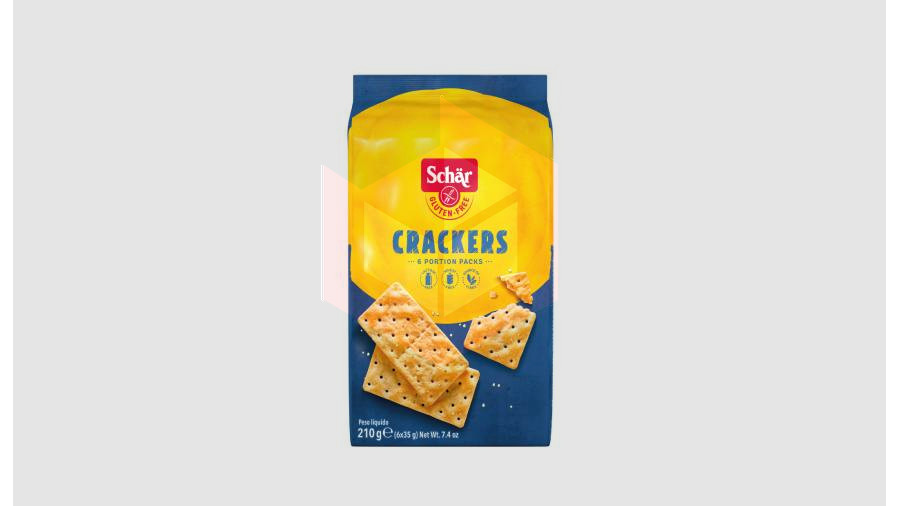 Biscoito crackers sem gluten sem lactose Schar 210g