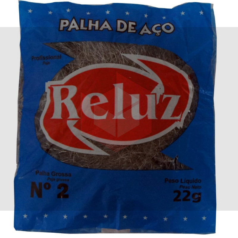 Palha de aço Reluz grossa n.2 c/22g | Concorde