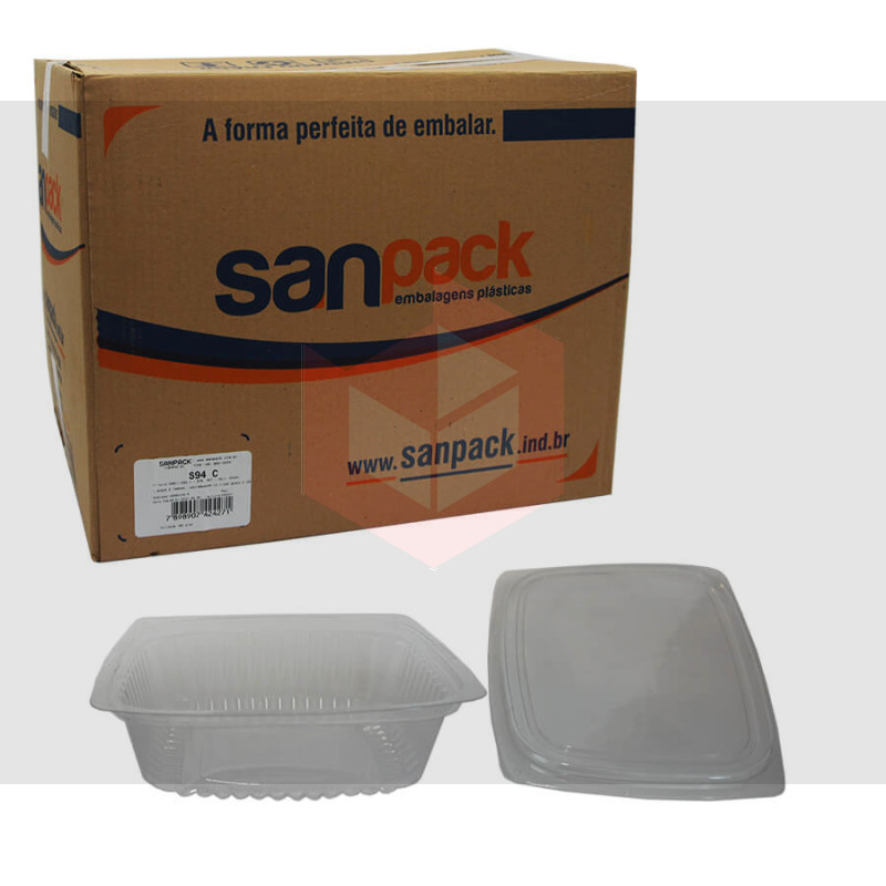 Embalagem Sanpack S-94C capacidade 1000ml c/200un