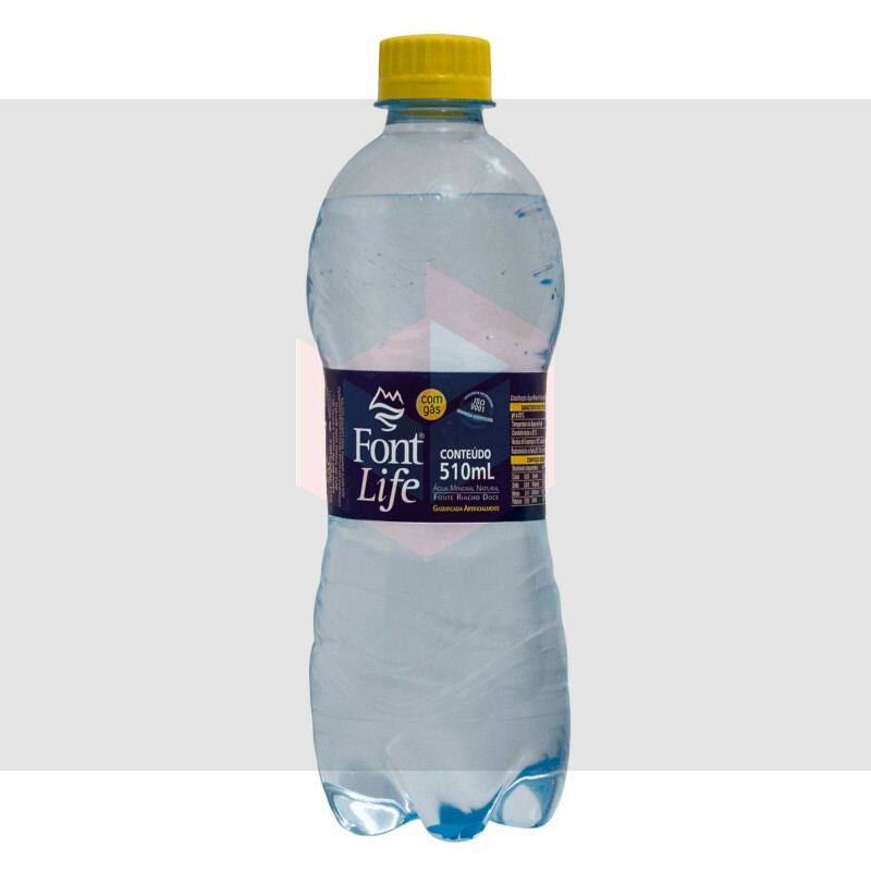 Água Mineral Com Gás Font Life 12x510ml | Concorde