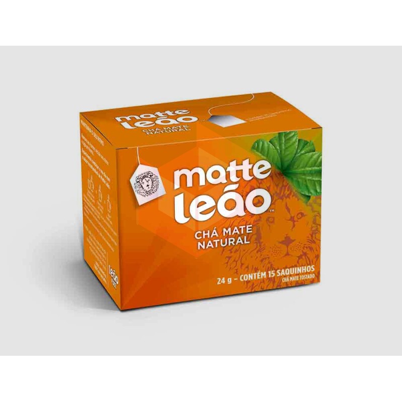 Chá Matte Original Natural Envelopado Leão 15x1.6g