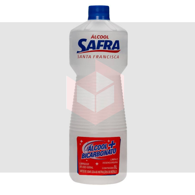 Álcool Líquido com Bicarbonato Safra - 12x1L