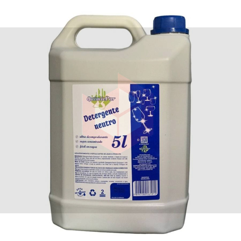 Detergente Neutro Concentrado Quimicpar 5L - Eficiente