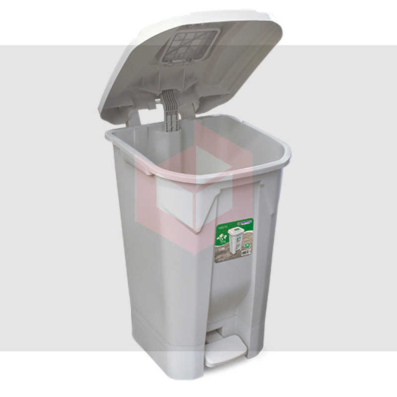 Lixeira com pedal 120l branca Arqplast 25753