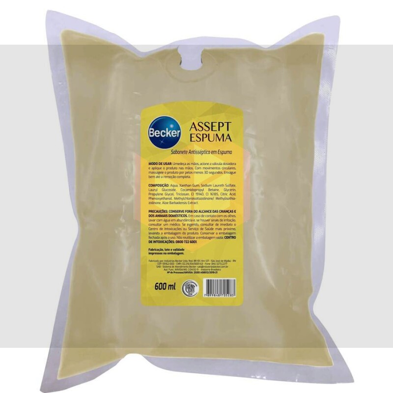 Sabonete espuma assept Becker 600ml R-5263