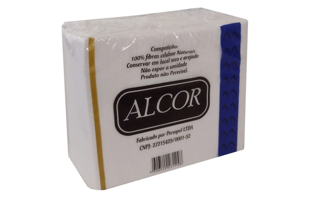 Guardanapo Alcor 14x14 folha simples c/1000un | Concorde
