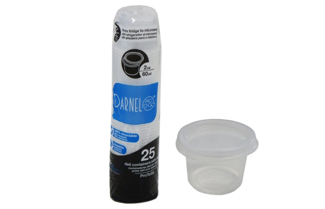 Pote Transparente Com Tampa 60ml Darnel C/25un