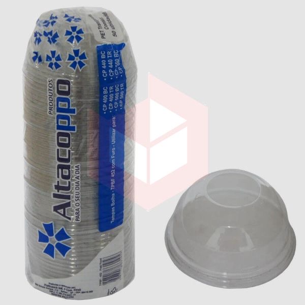 Tampa Altacoppo bolha com furo TPBF452 c/50un