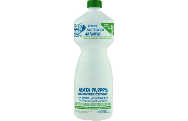 Alcool Perfumado Bambu 46 Inpm Bac Safe 1l