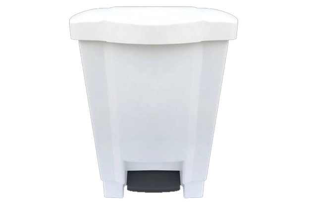 Lixeira com pedal 50l branca Nycol
