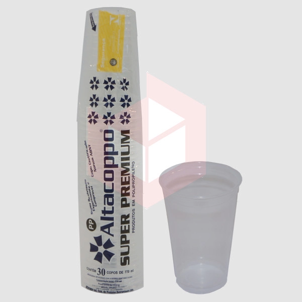 Copo Altacoppo PP transparente 770ml c/30un
