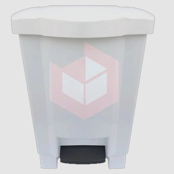 Lixeira com pedal 50l branca Nycol