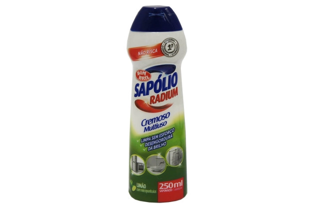 Sapolio radium cremoso limão 250ml: limpa e renova