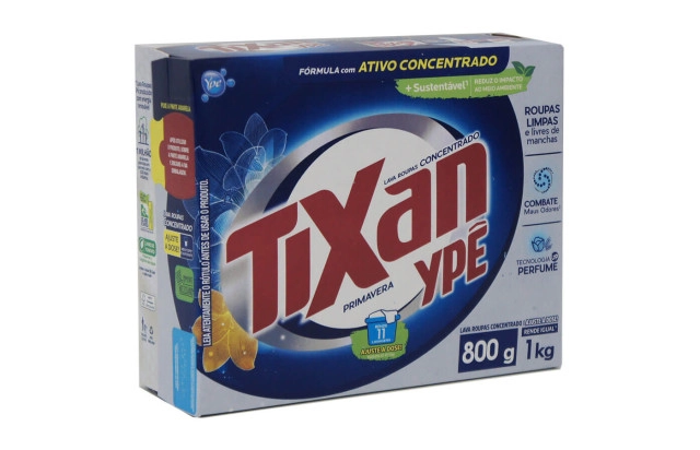 Sabão em pó Tixan primavera 800g: eficiência e perfume