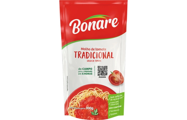 Molho de Tomate Tradicional 300g Bonare | Concorde