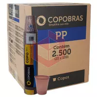 Copo Plástico Copobras PP Combate 180 ml CFCO-180 25x100 un