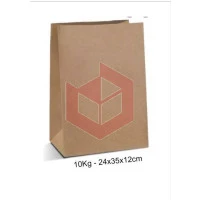 Saco delivery kraft 10kg 24x35x12cm c/50 Indupack