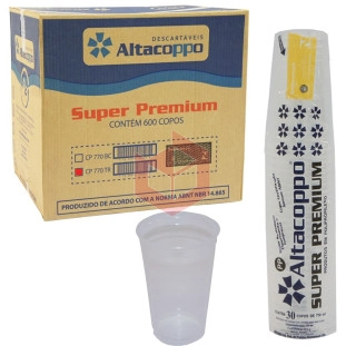 Copo Altacoppo PP transparente 550ml c/50un