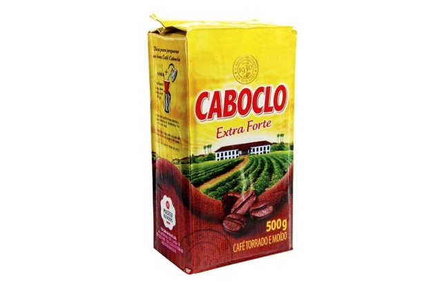 Café Extra Forte Torrado Moído Vácuo Caboclo 500g
