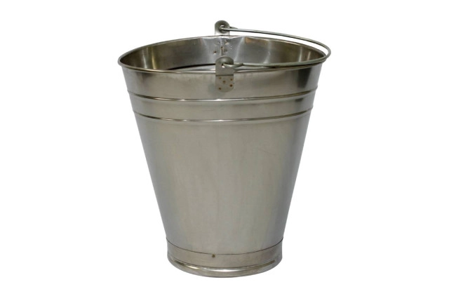 Balde graduado aço inox oval Metalosa 10l 1001